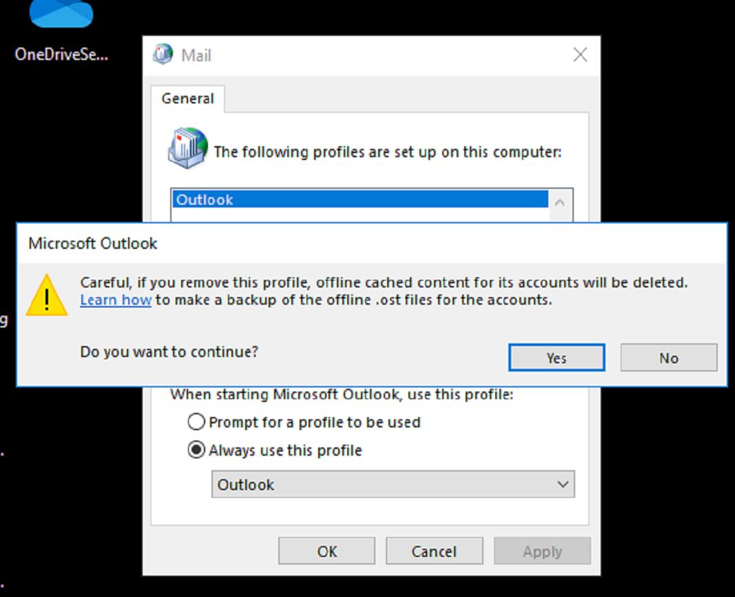 Updating your Outlook Profile – The Michener Institute Helpdesk